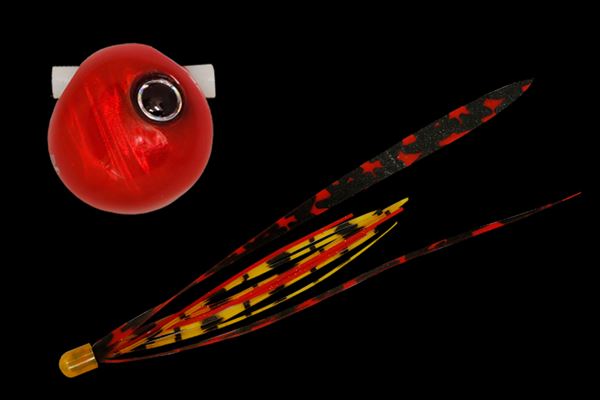 自重80g圧倒的な釣果を誇る鯛ラバ・鉛式ビンビン玉スライドが、海老パウダーと海老オイルを配合し味と匂いを加えた新素材「T+（tasteプラス）ラバー」ネクタイとスカートを身に纏いリニューアルして登場。ヘッドのボリュームを武器に、アピール力の...