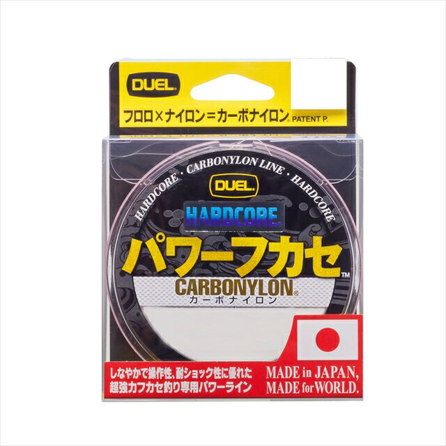 COLOR:ミルキーピンク SIZE:1.75号 標準強力:3.7kg 標準直径:0.220mmフロロカーボンとナイロンをブレンドした超強力複合素材「カーボナイロン」採用。　しなやかで操作性、耐ショック性に優れた超強力フカセ釣り専用パワーラ...