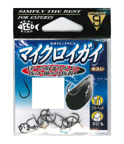 号数：2　入本数：12小粒のイガイもつけやすい落とし込み用軽量鈎です。軸にはオモリを打ちやすいフラットな部分を設け、いろんな状況に対応できるようにしました。コンパクト設計により、良型チヌに負けないフトコロ強度も持ち合わせています。※掲載して...