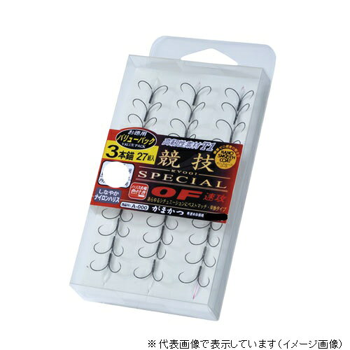号数:6.5 ハリス:1 入本数:27 ※実際の商品と掲載パッケージは異なる場合があります。競技SP　OF速攻※掲載している商品の画像は代表画像を表示しています。また実物と色が違って見える場合があります。あらかじめご了承下さい。