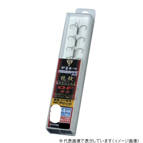 号数:6 ハリス:1 入本数:7 ※実際の商品と掲載パッケージは異なる場合があります。競技SP　OF速攻※掲載している商品の画像は代表画像を表示しています。また実物と色が違って見える場合があります。あらかじめご了承下さい。