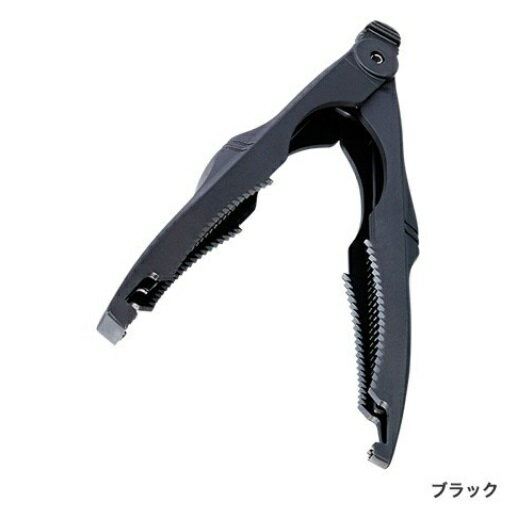 サイズ：150×26×29mm（ロックなし寸法）　　　　　　　　　　　　　　魚体を挟むだけでなく、つかむことも出来る。進化したフィッシュグリップ。 ●両サイドとセンターの3本刃で釣魚をがっちりキープ ●D環を挟んでバックなどに取付可能 ●先...