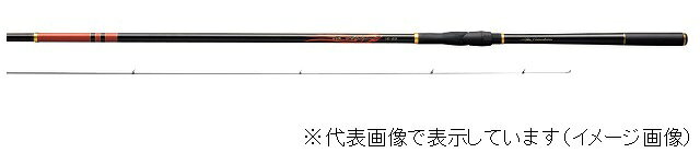 号数：1.5号　全長：5.0m　自重：190g　仕舞：110.0cm　使用材料：C99.5%　G0.5%　モーメント：19.5　継数：5本　先径：0.75mm　元径：23.2mm　錘負荷：1.5-4号　適正ハリス：1.25-4号　曲がって粘...
