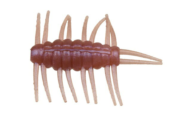 サイズ：1．8インチ　ウエイト：2．3g2017年JBTOP50シリーズ弥栄ダム戦で優勝飾ったシェイクシャッドの虫チューンを製品化。ボディはシェイクシャッドをベースにフッキング性能とフックのスナッグレス性を高める為、スリットを配置。脚はラバ...