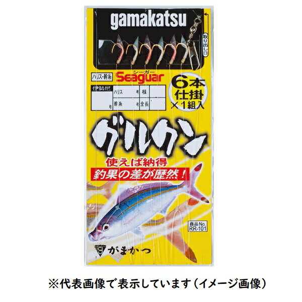 品番：43940　全長1．65m　金　1〜7号　使用鈎／伊勢尼（金）6本（1組入）　針4号−ハリス3「太軸小鈎」を使用している為、食いが悪く掛かりにくい場合でも、非常に食い込みが良い仕様になっています。※掲載している商品の画像は代表画像を表...