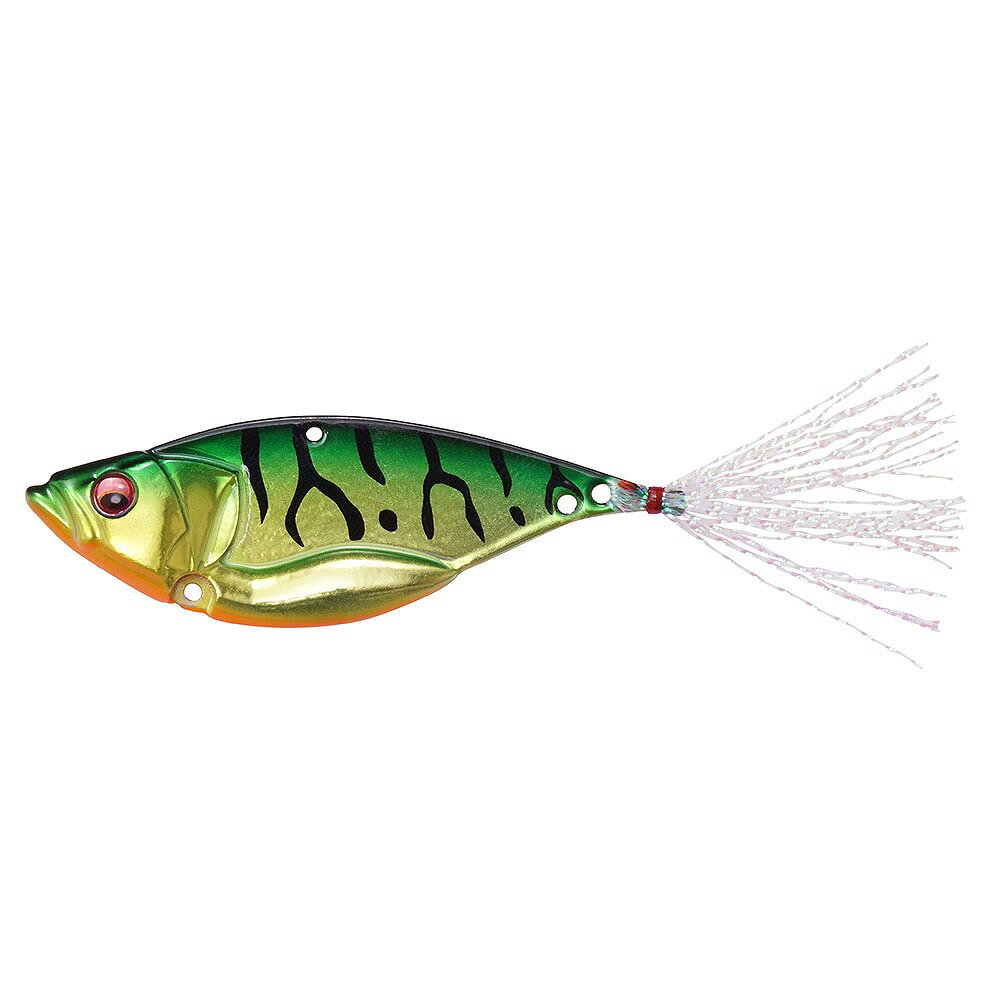 Length　：　58mm Weight　：　3／8oz． Type　：　Sinking Hook　：　＃10　×　2【冬のブラックバス特集】ダイナレスポンスは、鬼の塾長こと、佐藤信治プロデュースのニューコンセプトメタルバイブ。水キレの良い...