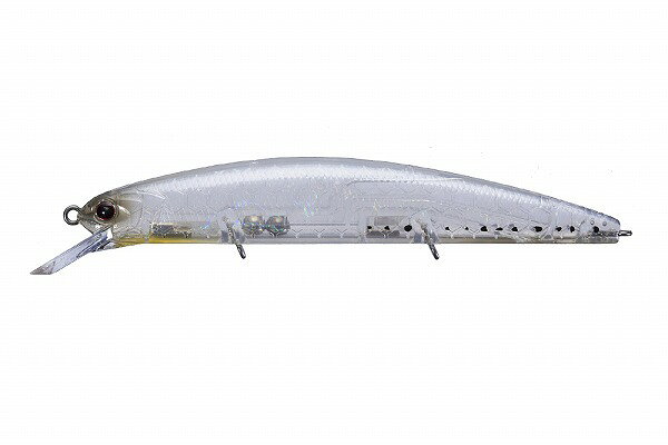 サイズ：113mm　ウエイト：14．2g　フローティングタイトながらしっかり泳ぎ、ビッグミノーにありがちな早巻きでのバタつきを完全シャットアウト。トゥイッチではフルフラットボディによるフラッシングを伴い、軽い力でキレ良く首を振ることで警戒心...