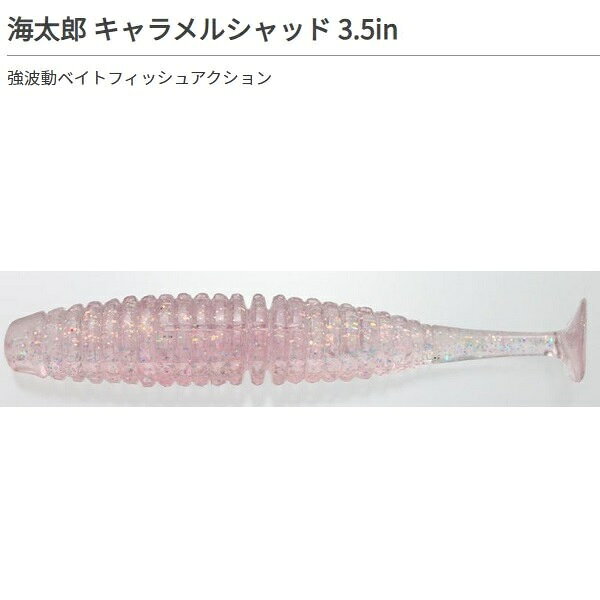 サイズ：3．5インチ　カラー：＃035　ケイムラレインボー　推奨フック　：　根魚玉（マルチオフセット＃1〜2／0）、スイミング根魚玉、根魚玉スピンバス用ワームとして開発されたシャッドテールワーム “キャラメルシャッド”。そのマテリアルを強化...