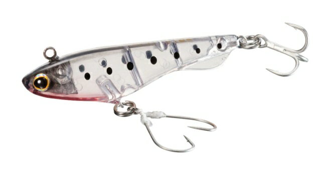 オートフッキング？ショートバイトをも絡め獲る!こだわりアシストフック設定のライズショットDIカラー:シラス タイプ:スローシンキング 全長(mm):46 自重(g):3 入数(本):1 フックサイズ:フロント オリジナルアシストフック#7×...