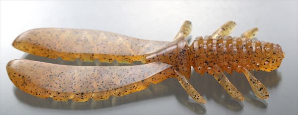 AKチャンクに一口サイズ登場！　ワイドボディに極太肉厚テールと深いリブを持つデザインで、バスに強くアピールします。また、カラーバリエーションによって塩入り、塩無し(NS)を設定。ポークでは出し得なかったワーム素材ならではのアクションと視覚ア...