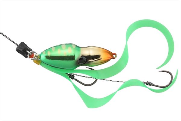 【コンパクト×アピール力】ボディとネクタイ+フックを別パーツとして構成し、並列にセットすることでボリューム感を抑え、コンパクト化を実現。また、2本のカーリーが強烈に誘う「デュアルカーリーネクタイ」を標準装備。TGモデルに比べアピール力を高め...
