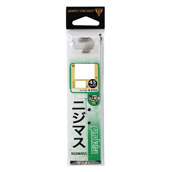入本数：6軸を太く丈夫にし、鈎先を鋭利に仕上げました。 掛かりが早く少々暴れても鈎が負けるようなことはありません。 「らく抜きPACK」で引き抜き楽々。 糸付　45cm ※掲載している商品の画像は代表画像を表示しています。また実物と色が違っ...