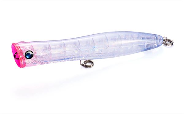 ハイアピールでぶっ飛びなスリムポッパー。カップとボディのバランスで飛距離に差が出がちのスリムポッパー。ギリギリまで大きくしたカップ形状は、飛距離を落とすことなくポッピングでの強い水押しを残し、絞ったネック部分でキャスト時の空気抵抗を小さくし...