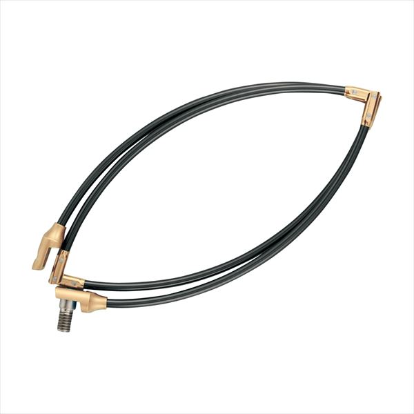 ●アルミニウム合金最高の強度を誇るジュラルミンを採用。●線径φ8mmの中空により、チタンに匹敵する強さと軽さを併せ持っています。※アルミ、ジュラルミン専用潤滑剤を使用してください。カラー：ブラックxゴールド 口径:50cm ネジ規格:1/2...