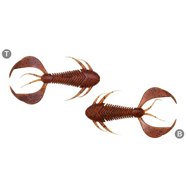 ロックホッグの両腕に設けられたフィンがパタパタと腕を振るビビットなアクションを発生。タイトピッチなはためきがボトム付近を逃げ惑う底生生物を演出。海底に潜むターゲットのバイトを誘います。また、V字に切られたリブと扁平なボディが水受けする表面積...