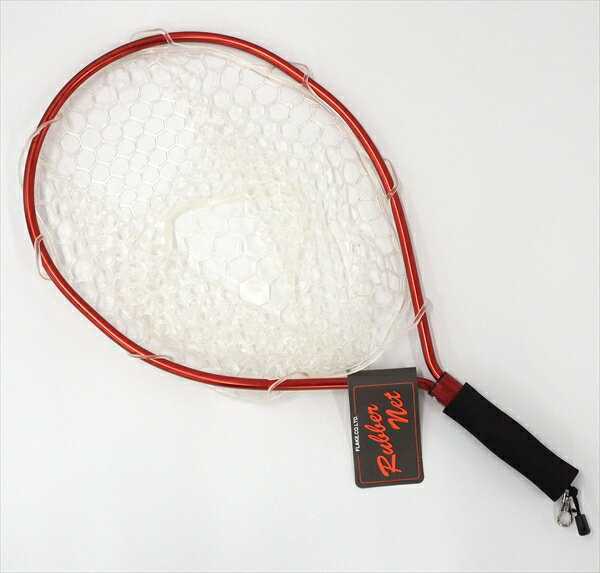 魚のダメージを抑えるラバー仕様の小型ランディングネットサイズ：580×315mm ※実物と色が違って見える場合があります。あらかじめご了承下さい。