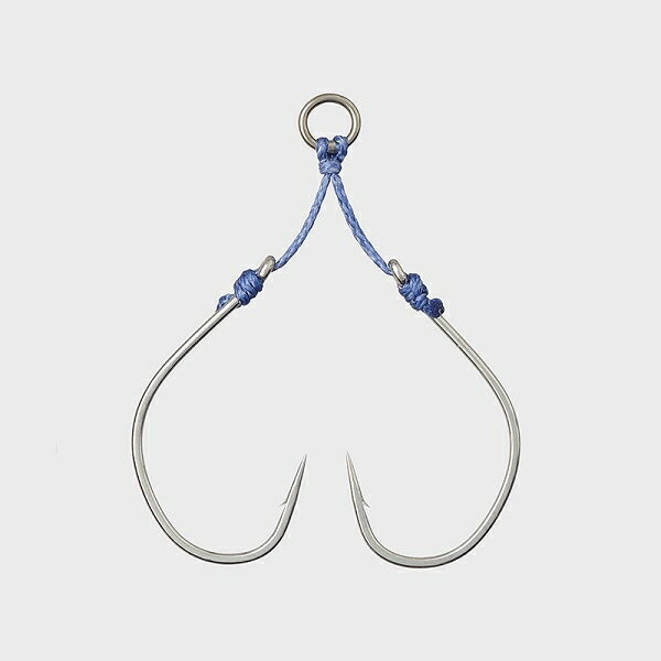 イサキ、根魚、鯛、小型青物などスーパーライトジギングで狙うゲームフィッシュに最適なツインアシスト。フック：スイフター（SW-04)軽量ジグのフォールにバイトしてくるほんの小さなアタリも素早くフッキングさせるロングテーパーポイント設計。フッキ...