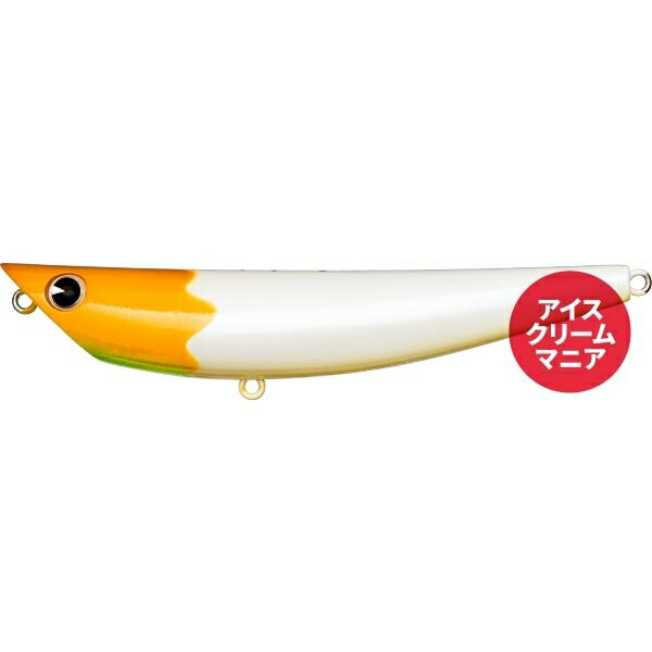 オリジナルの120mmと弟分の80mmの多彩なアクションや操作性を継承した中間サイズのimapopkey 100。オールシーズン、フィールドを選ばず扱いやすいサイズ感で、どこに行くときもルアーケースの中に忍ばせておきたい万能型トップペンシル...