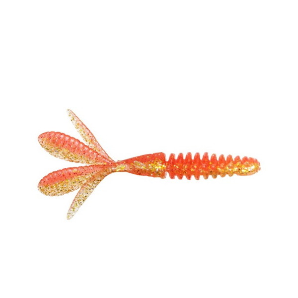 ハタ・カサゴ等のロックフィッシュが常食している甲殻類をイメージさせるデザイン。凹凸のある複雑なボディ表面が水をつかみアピールするとともに、障害物をかわしやすく、フッキングしやすい形状になっています。ボリュームの異なる触角は各々が違う波動を発...