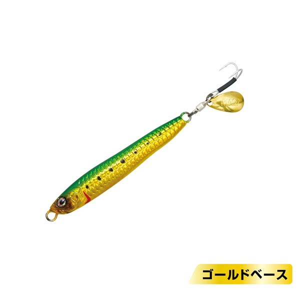 ブレードジギングで大ヒット中のイワシジグマキスペに日本海エリアや深場攻略が可能な80g、100gが追加！昨今のトレンドに合わせた大型ダブルフックを標準搭載。全長：110mm重量（g）：100タイプ：サーディンジグフック：ダブルフック#1リン...