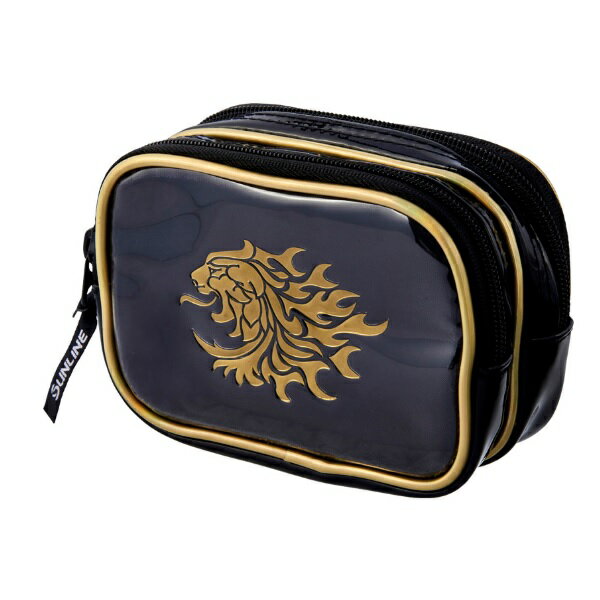 ハリスやウキ、フックなど小物収納に便利なポーチです。中身が良く見える黒い仕切りで、必要なものがすぐに取り出せます。サイズ(mm)：W130×D90×H50素材：PVC ※実物と色が違って見える場合があります。あらかじめご了承下さい。