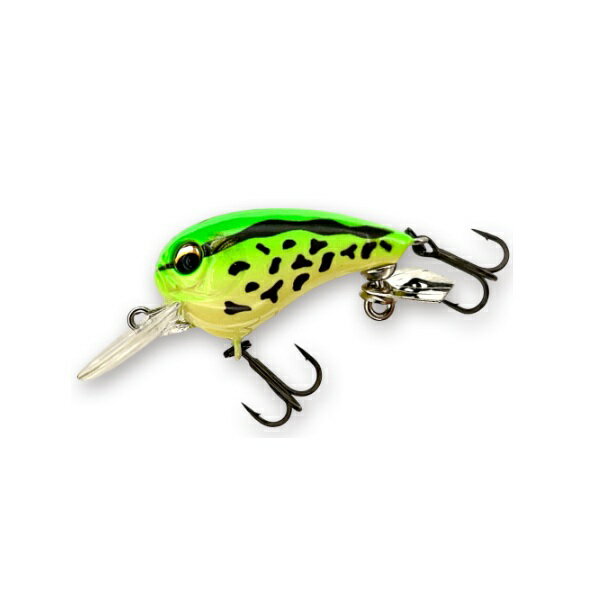 自発的に左右へスライドするミニマムサイズクランクベイト！最大の特徴はテールに設置された「回転式ワドルブレードシステム（PAT）」ワドルブレードが回転しながらランダムに水を受け、その瞬間にバランスを崩しチドリ（スライド）を発生させます。豆バッ...