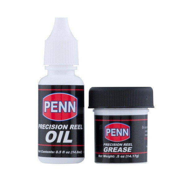 PENNリール用オイルとグリスがセットになったアングラーズパック。サイズ：容量0.5oz. ※実物と色が違って見える場合があります。あらかじめご了承下さい。