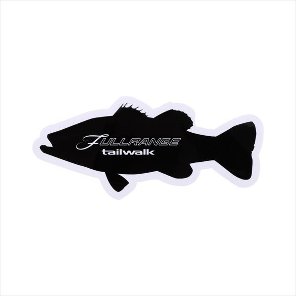 tailwalkの人気ロッドシリーズのシルクロゴをモチーフにした、釣り人心をくすぐるフィッシュシェイプのステッカー。UVコーティング仕様で屋外使用にも強く、タックルボックスやロッドケース、スマホなどに貼って楽しめる。サイズ(mm)：105×...