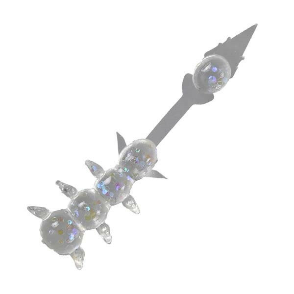 豆アジングやライトゲームにおける超喰い渋り時に絶大な効果を発揮する1.2インチサイズのマイクロワーム。4連に連なったボール状のボディーに神テールシステムで繋がった単体のボール状のテールによりわずかな水流やアクションにも応答し喰わせる能力を持...