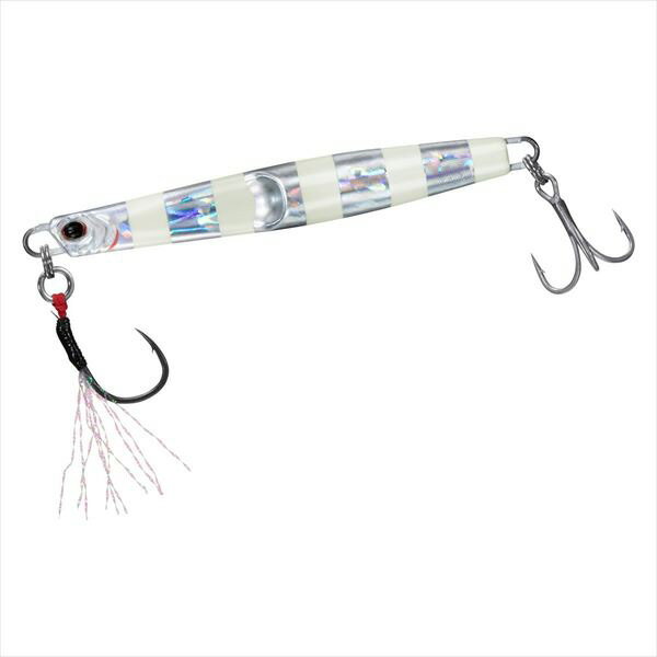 スキッピング、バブリング、水平フォール、テールスイングアクションを一つでこなすバーサタイルメタルジグ！カップの作用で表層では、泡を含みながらスキッピングアクションが可能。バブル効果により、魚に見切らせずリアクションバイトを誘発。泳層を落とせ...