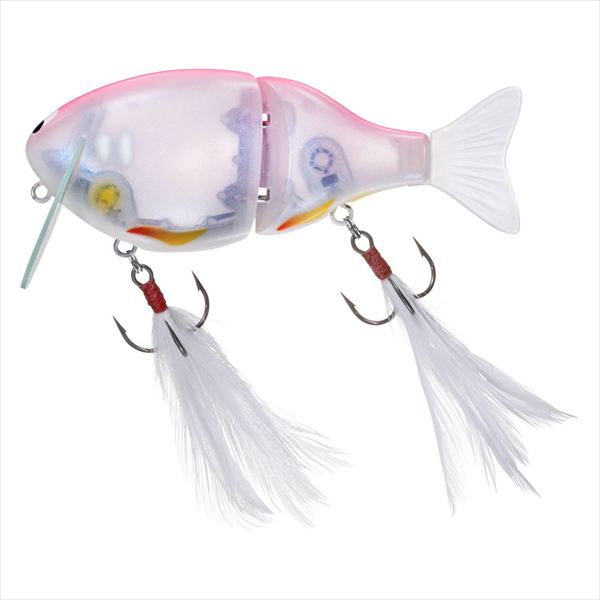 ビッグベイト入門に！移動距離の短さを追求したジョイントふくちゃん！●移動距離を抑えるための大型リップ ●移動距離を抑えるためのジョイント角度 ●移動距離を抑えるためのフェザーフック ●バラシを軽減するサクサススイベルフックアイを採用 ●驚異...