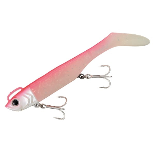 圧倒的な飛距離で広範囲に探るフラットゲーム専用ジグ「ジグパラサーフ」と対照的にフラットフィッシュが潜むポイントを丹念に探ることが可能なルアー「浜王」です。飛行姿勢と泳ぎを重視した専用ヘッドに専用ワームとのコンビネーションは、まさにBEACH...