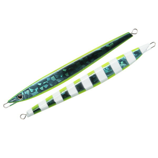 コンセプトは3S「スパイラル・スライド・ロングステイ」。ジャーク後のラインスラッグを瞬時に出すことにより、初期動作でクリンとスパイラルしながら横方向に飛び、非対称の形状により 横向きになってスライドします。潮流や船の流れ方により異なりますが...