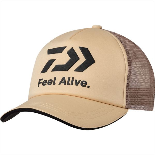 定番メッシュキャップにFeel Aliveロゴが登場ベーシックなハーフメッシュキャップ。バイザー裏をブラックにすることで水面からの光の照り返しを抑える。ロゴはふっくらとした発泡プリントを採用。サイズ：フリーカラー：クリームベージュ ※実物と...