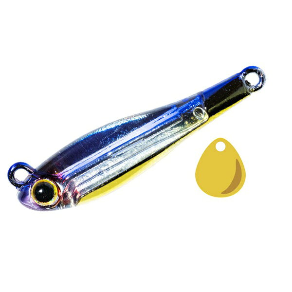 魚たちが大好きなクルクル回りキラキラ光るブレード。軽快なリトリーブの釣りも楽しいがスローに誘うことができれば一味違う釣りが楽しめるとボディの低比重化を検討。三角形ボディの底辺周辺には高比重メタルを配置することでボディの安定を図り、それ以外の...