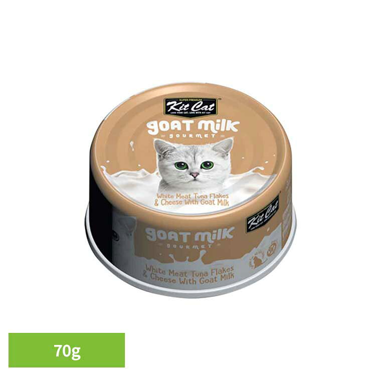 ツナとチーズに猫が大好きなゴートミルク(ヤギミルク)をプラスしたトロみのある缶詰 ●内容量 70g ●原材料 ツナ(骨抜き)　チーズ　ゴートミルクパウダー　タピオカ　グアガム　ビタミンEサプリメント　タウリン　フラクトオリゴ糖 ●成分 タン...