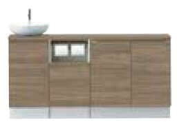 トイレ手洗い器セット YN-ABLEAEKXHEX INAX イナックス LIXIL リクシル キャパシア フルキャビネットプラン カウンター奥行280 ベッセル型 丸形手洗器 左仕様 床壁共通給水仕様 床排水 ハイグレード【メーカー直送の...