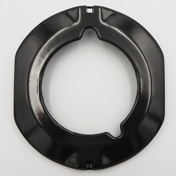 ビルトインコンロまたはテーブルコンロの左右バーナー用のカバーリングです。【仕様】 ●サイズ：外径126mm（長手部）／116mm（短手部）　内径71mm●材質：ホーロー用鋼板●色：グレー※左右バーナー用【ハーマン品コード】LG0F12007...
