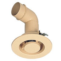 パナソニック 【VB-GS50P】インテリア部材　給排気グリル(丸型・ライン形）50mm(グリル　エルボ付)フィルター付　ライトブラウン　50φ パナソニック ベンテック　換気扇・空調部材【VB-GQ50PF-T】 ベンテック インテリア部...