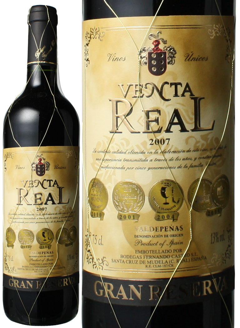 ワイン名Venta Real Gran Reserva / Bodegas Fernando Castroワイン種別赤ブドウ品種テンプラニーリョ生産者ボデガス・フェルナンド・カストロ生産地などスペイン　原産地呼称DOバルデベーニャスその他備...