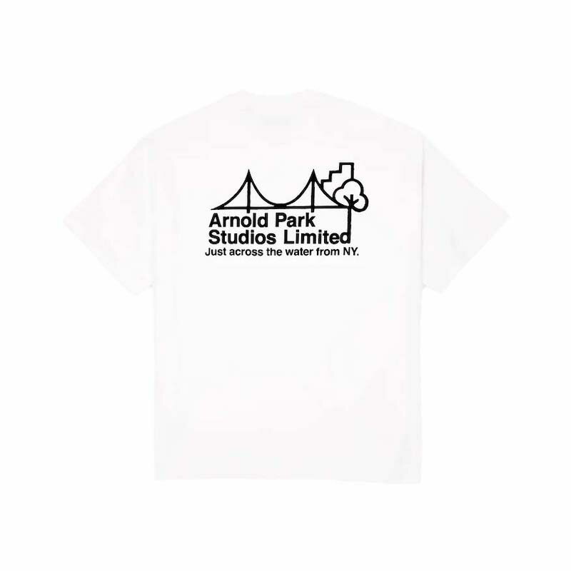 ARNOLD PARK STUDIOS / BRIDGE LOGO SS T WHITE Tシャツ 送料無料 アーノルドパークスタジオ Tシャツ 半袖 ロゴ ホワイト ポルトガル製ボディ コットン100% S〜XXLサイズ ARNOLD P...
