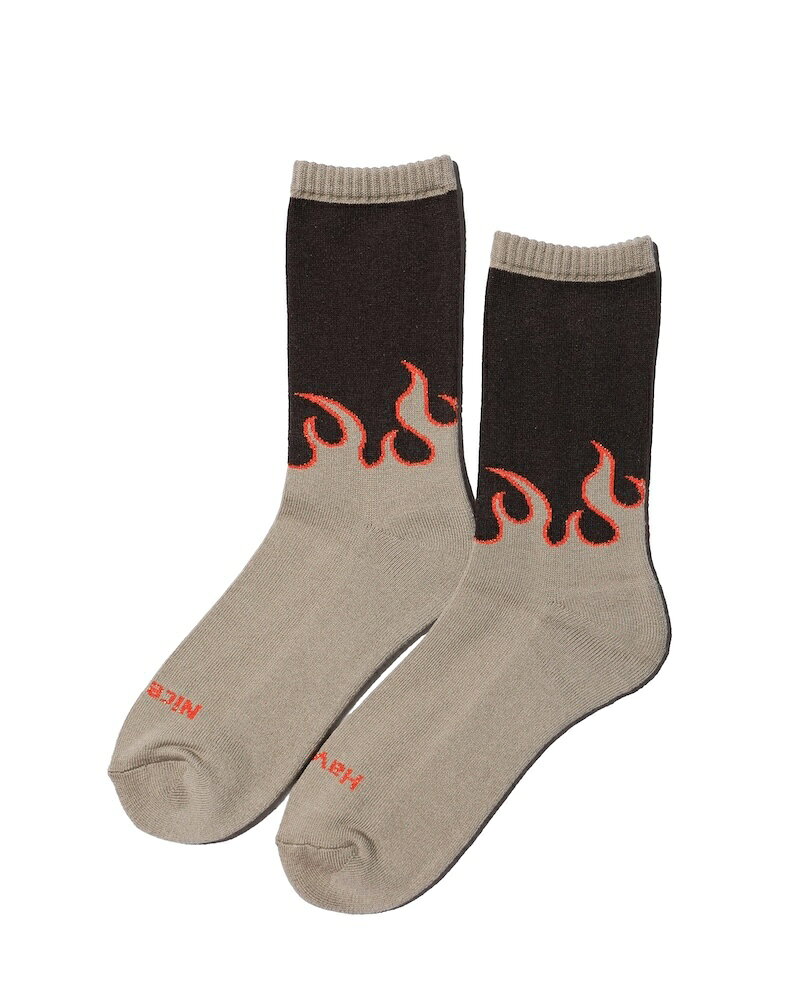 ROSTER SOX / RS-517 FIRE ROSTER SOX ロスターソックス 通販 靴下 ソックス 新作 26AW ROSTER SOX / RS-517 FIREポップさとエッジを効かせた、存在感のある炎デザインのソックス。炎...