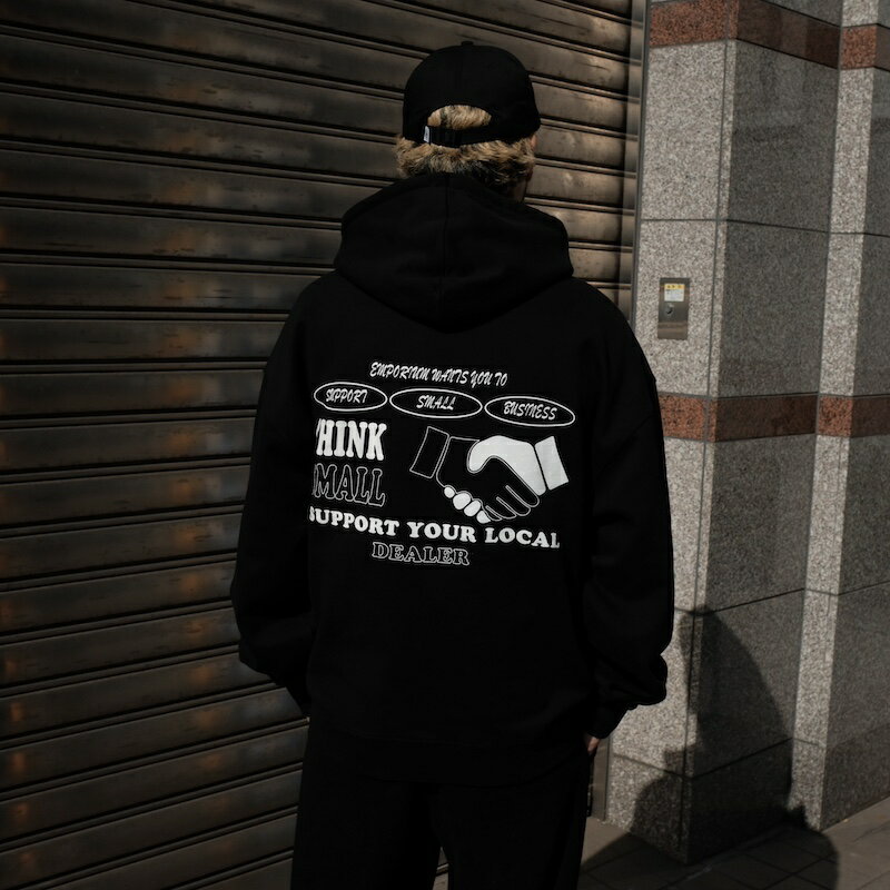 EMPORIUM / LOCAL DEALER HOODIE BLACK送料無料 エンポリウム パーカー フーディ フロントプリント バックプリント ブランド EMPORIUM / LOCAL DEALER HOODIE BLACK24SS...