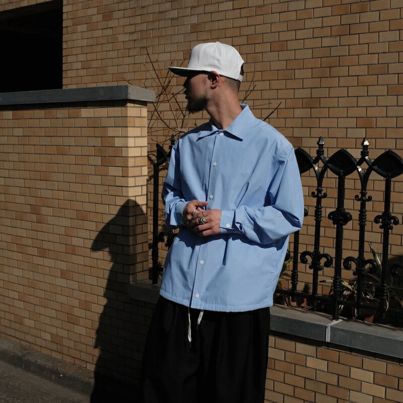 INTODUSK / STRIPE COACH JACKET BLUE STRIPE 25SS 送料無料 INTODUSK イントゥーダスク 25SS 送料無料 新作 INTODUSK / STRIPE COACH JACKET BLUE ...