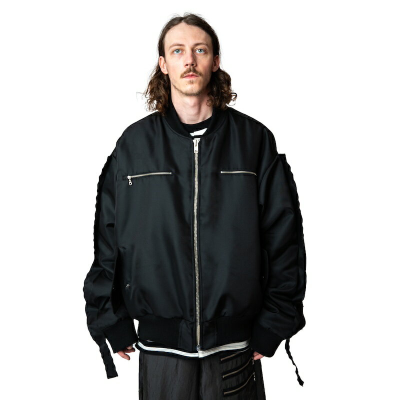 WESTFALL / MOHAWK SLEEVE BOMBER LS BLACK 25AW WESTFALL ウエストフォール 25AW 新作 送料無料 デザイナーズ WESTFALL / MOHAWK SLEEVE BOMBER LS B...