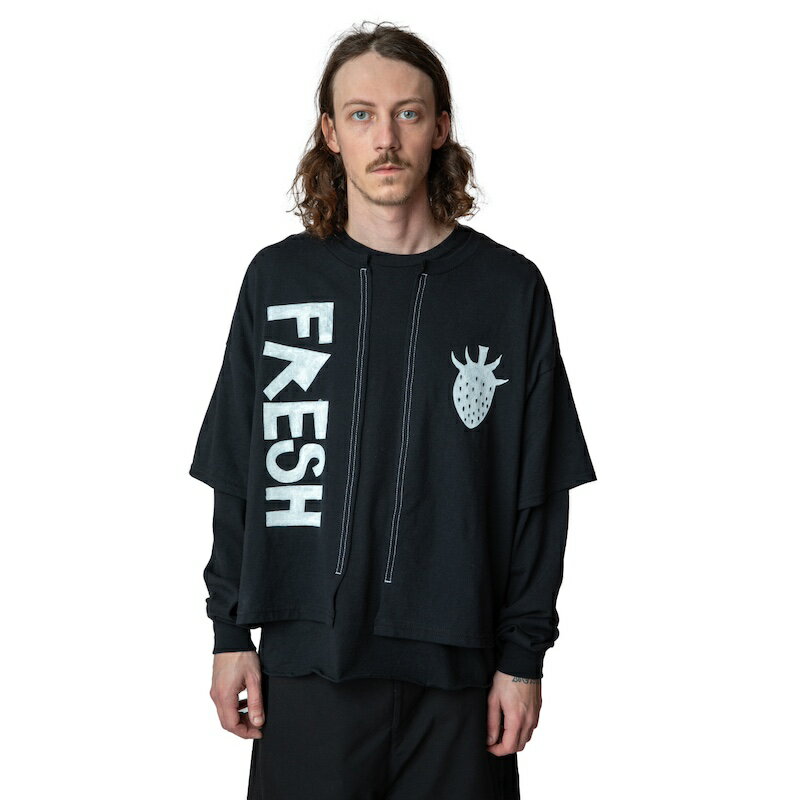 WESTFALL / WHATEVERWORKS DOUBLE SHIRT LS BLACK 25AW WESTFALL ウエストフォール 25AW 新作 送料無料 デザイナーズ WESTFALL / WHATEVERWORKS DOUBL...