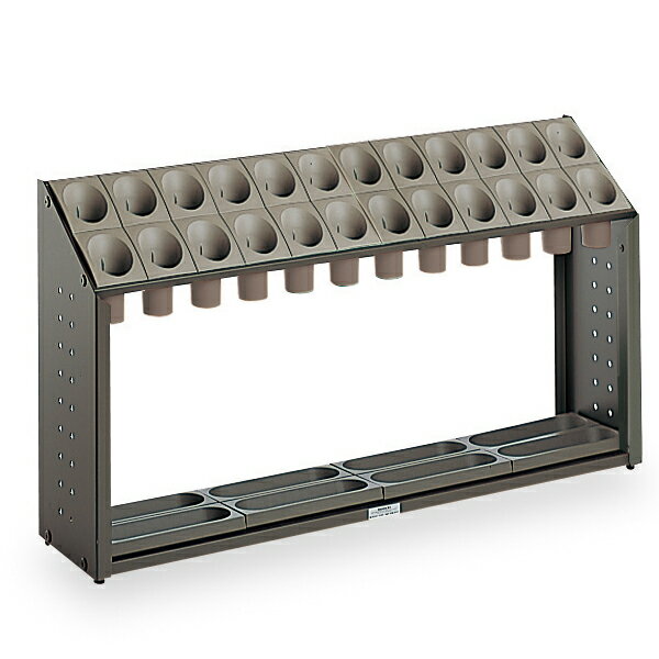 商品名テラモト オブリークアーバンB 24本用 グレー 傘立製品型番UB-285-124-6製造販売元株式会社テラモトサイズ972×207×540mm重量11kgJAN4904771532264材質本体：スチール角パイプ・電気亜鉛メッキ鋼板...