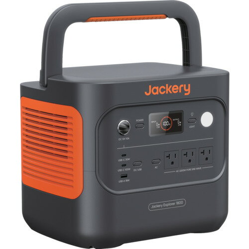商品名Jackery ポータブル電源 1800製品型番JE-1800Aサイズ335×264×292mm重量17.9kgJAN0810182240121【仕様・規格】●バッテリータイプ：リチウムイオン(リン酸鉄)●AC100Vコンセント：3口...