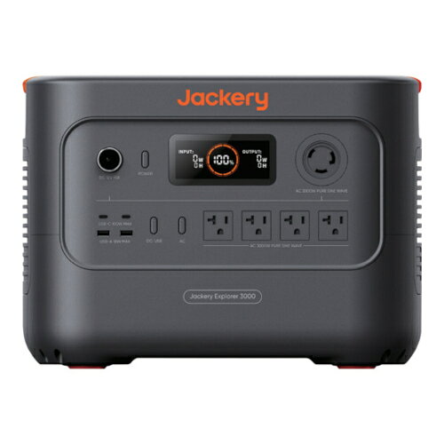 商品名Jackery ポータブル電源 3000製品型番JE-3000Bサイズ416×325×305mm重量27kgJAN0810105529388【仕様・規格】●AC100Vコンセント：【最大20A】4口【最大30A】1口（純正弦波）●US...