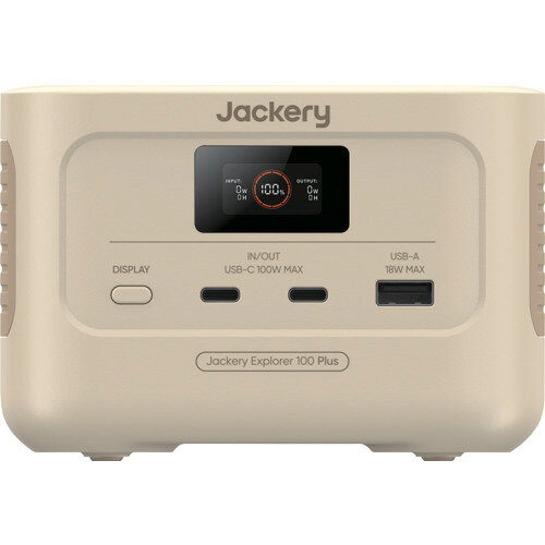 商品名Jackery ポータブル電源 Explorer 100Plus サンドゴールド製品型番JE-100A-SJサイズ126×87×86.5mm重量0.96kgJAN0810105528572【仕様・規格】●バッテリータイプ：リチウムイオ...